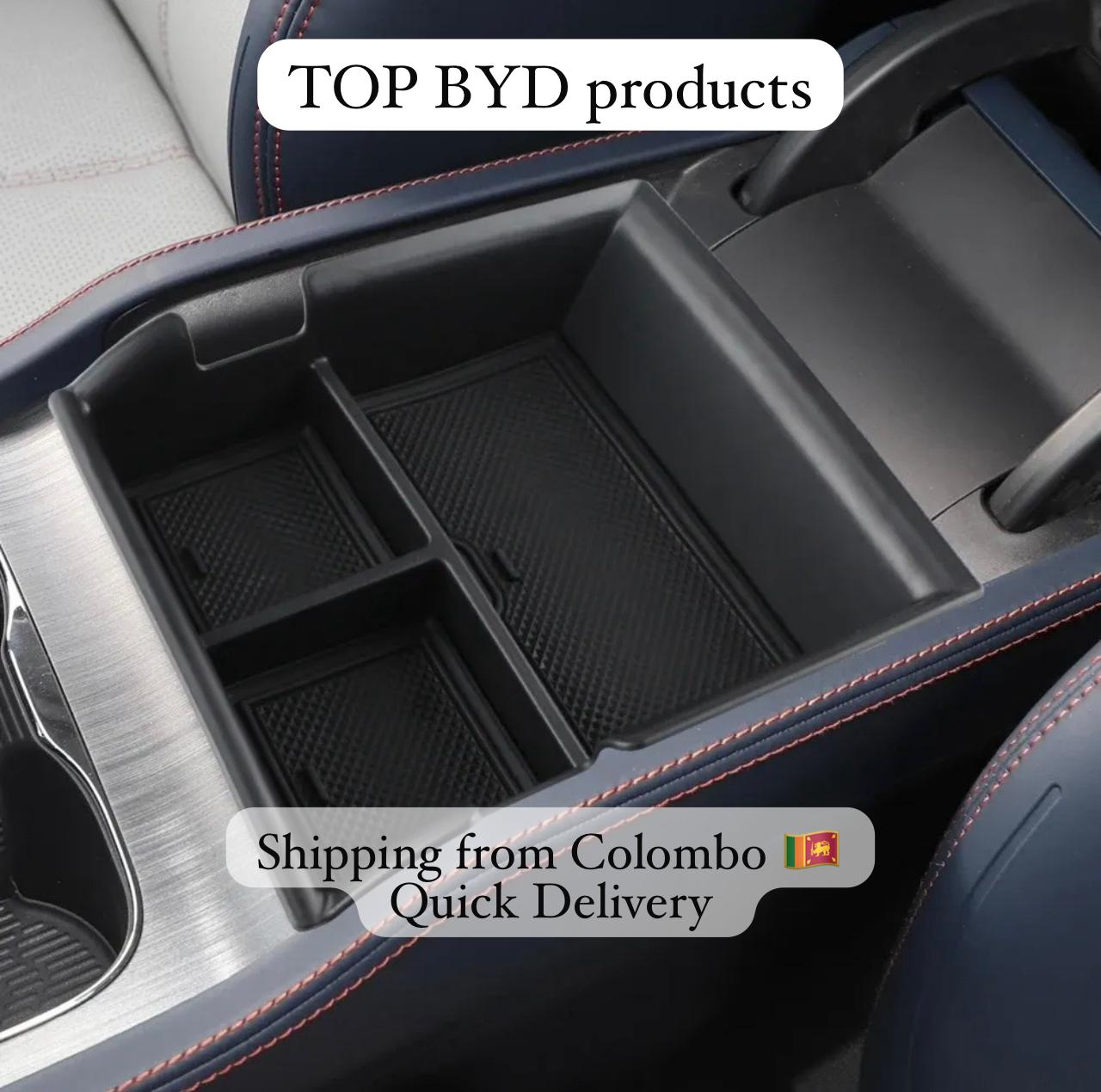 BYD Atto3 accessories Car Armrest Box Storage Tray Console box Mud ...