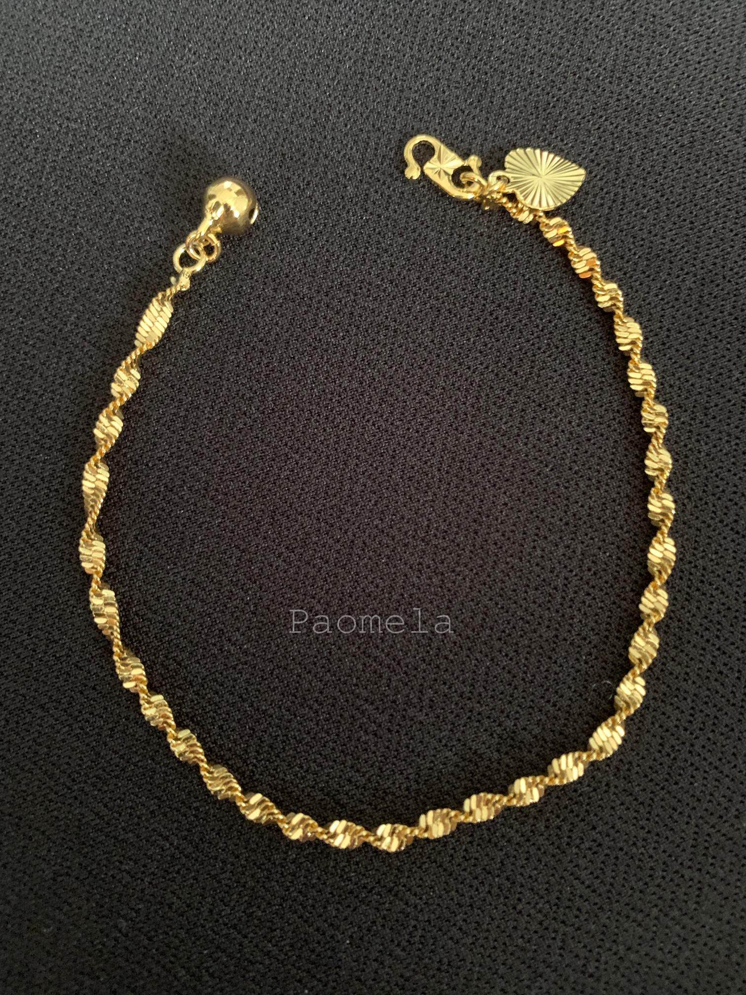 Bracelet Rantai Tangan 24K Gold Plated | Daraz.lk