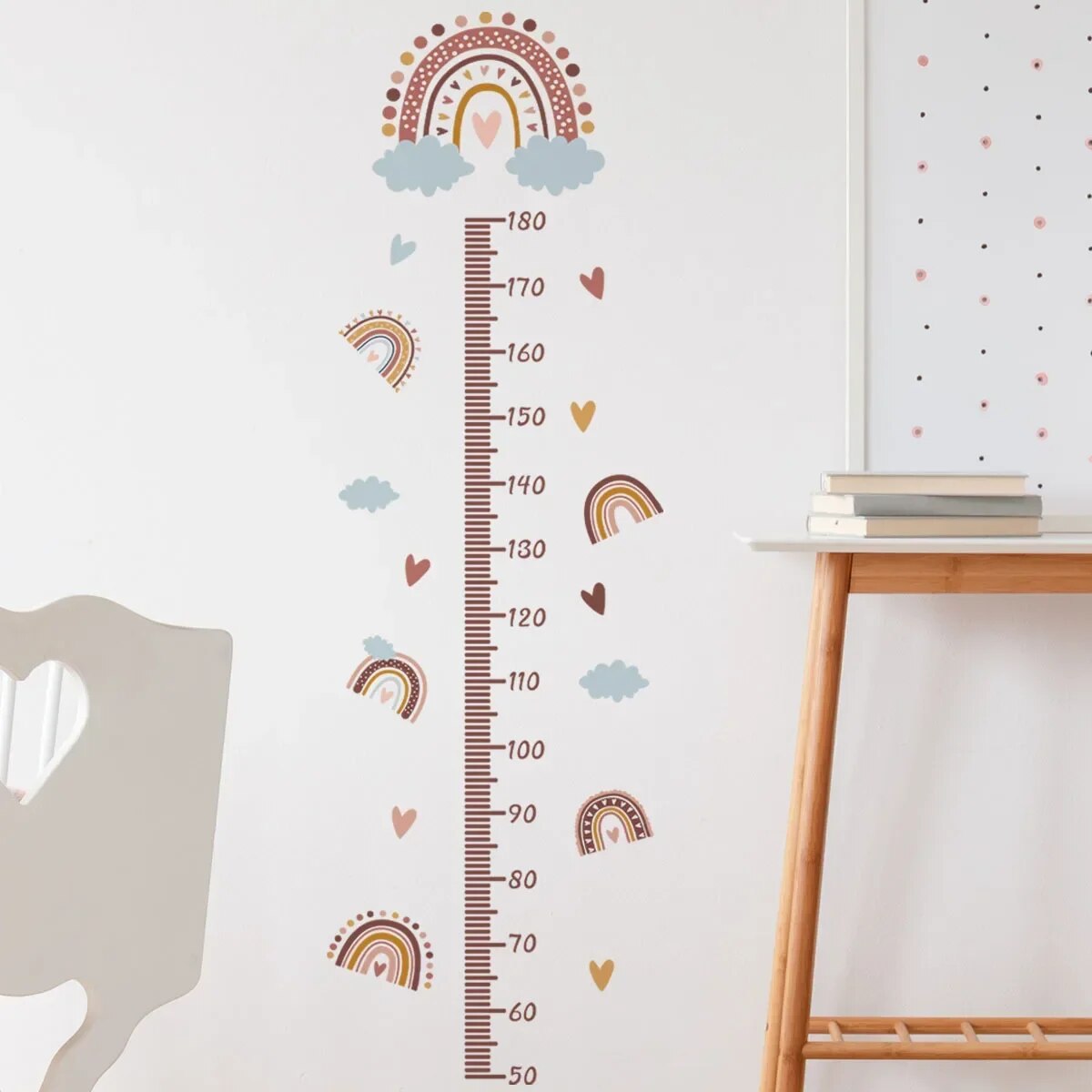 Height Growth Wooden Growth Chart With Picture Frames - Ocean Theme ...
