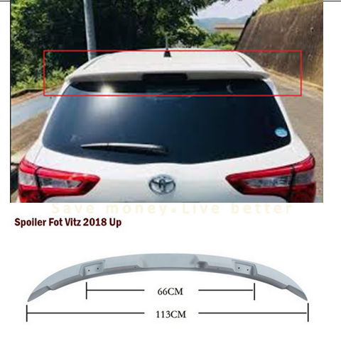 Toyota Vitz Spoiler Rear Trunk Lid Car Spoiler 2018 Up ABS Material ...