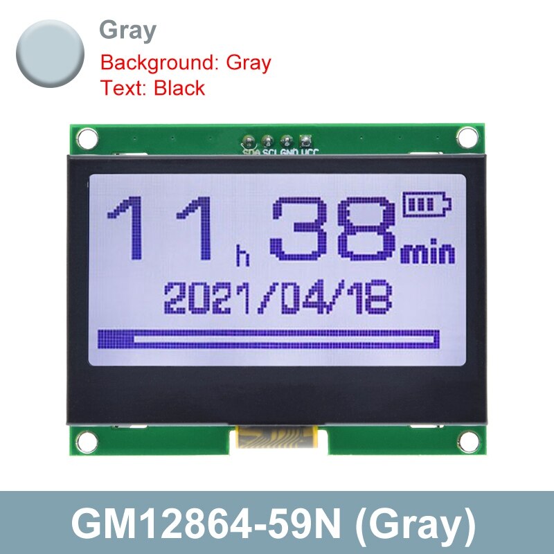 12864 IIC LCD Module 128X64 I2C ST7567S COG Graphic Display Screen Board LCM Panel 128x64 Dot ...
