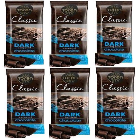 Toren Classic Dark Compound Chocolate 52g x 6Pcs | Daraz.lk