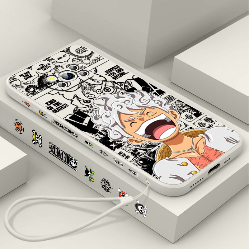Japanese One Piece Anime Liquid Left Rope For Xiaomi Mi Poco X6 X5 X4 ...