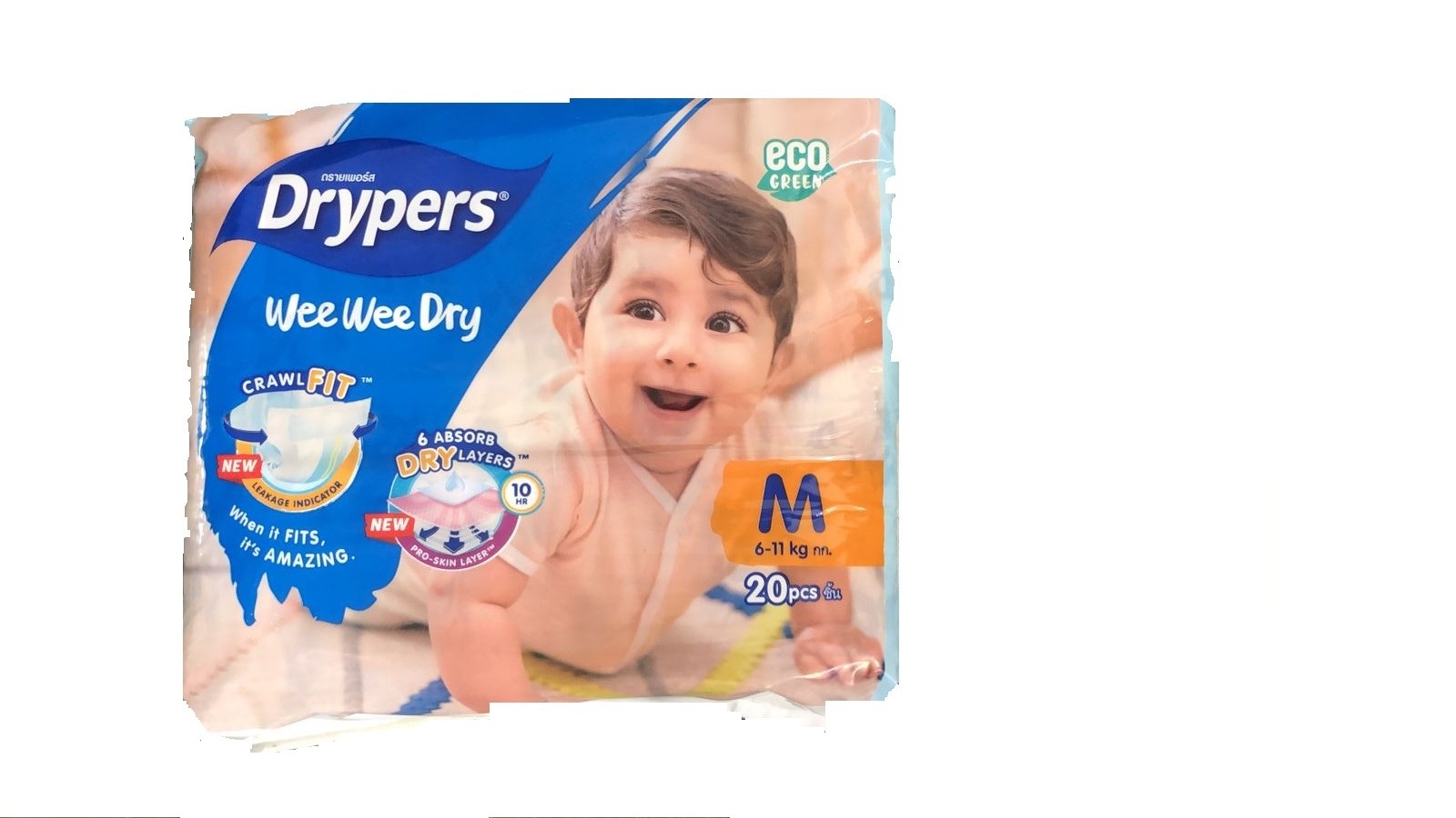 Drypers Wee Wee Dry Medium 20 Pcs | Daraz.lk