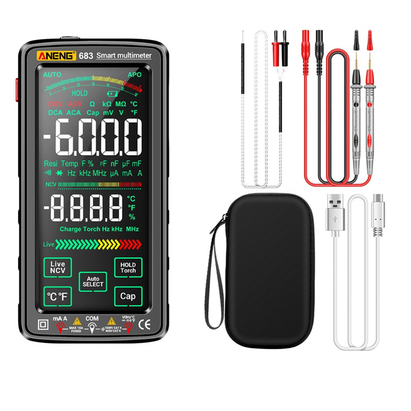 683 Smart Multimeter High-End Touch 6000 Counts Multimetro Test ...