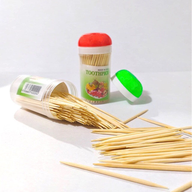 Toothpicks 100 Pieces - 14 Inches 100% Natural Wooden Bamboo Skewers ...