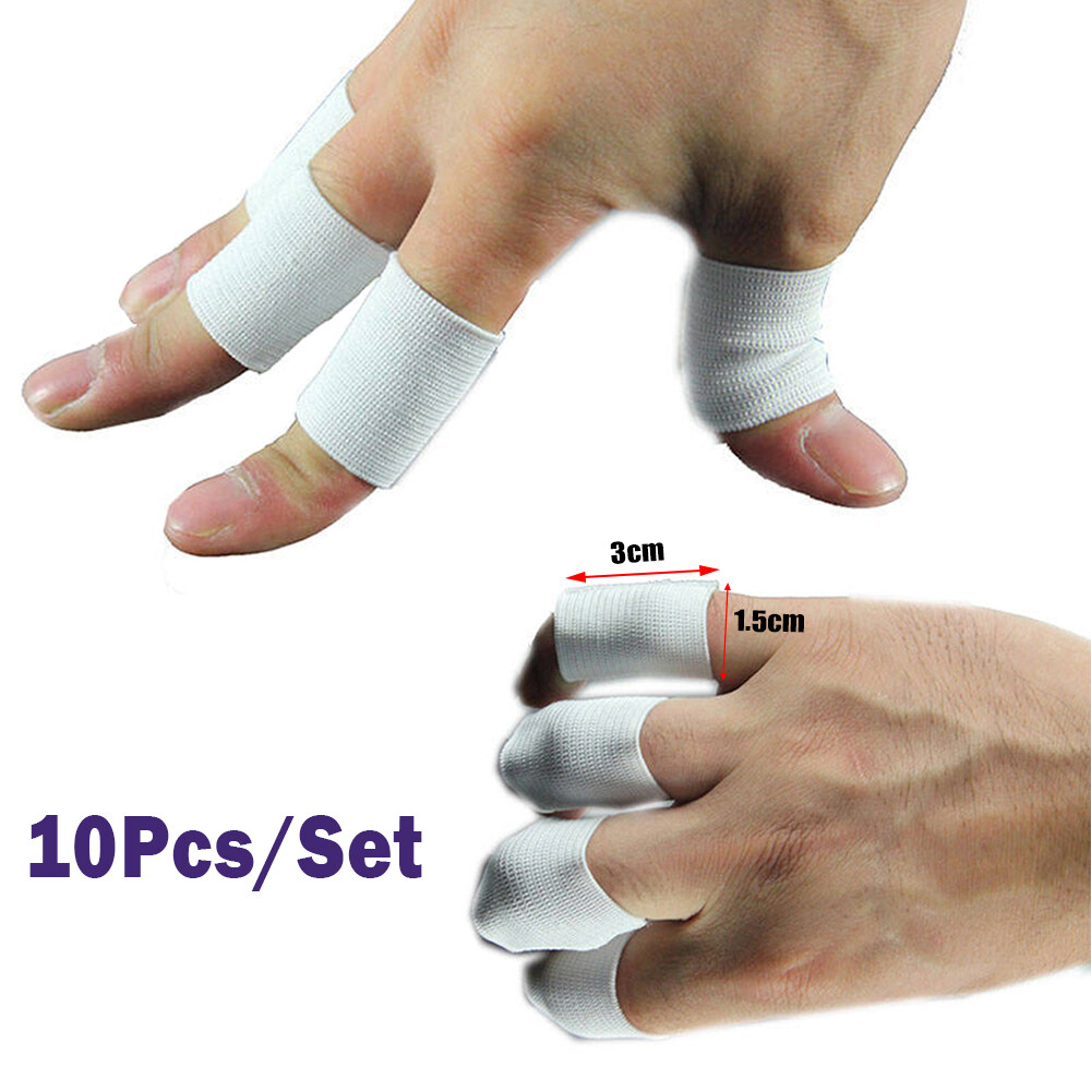 10Pcs/Set Stretchy Sports Finger Sleeves Arthritis Support Finger Guard ...