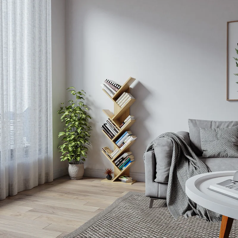 VTEC FURNITURE Modern Geometric Tree Bookcase | Daraz.lk