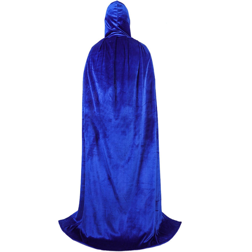 Capes Halloween Costume Vampire Velvet Hooded Cosplay Long Robe Long ...
