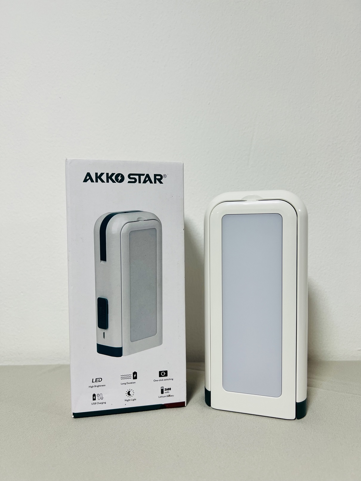 AKKO STAR 6w LED Rechargeable Emergency Lamp Foldable Emergency Light ...