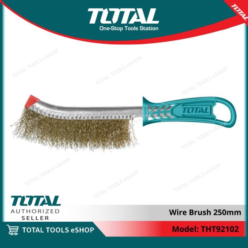 TOTAL HEAVY DUTY WIRE BRASS BRUSH 10”-250MM | Daraz.lk