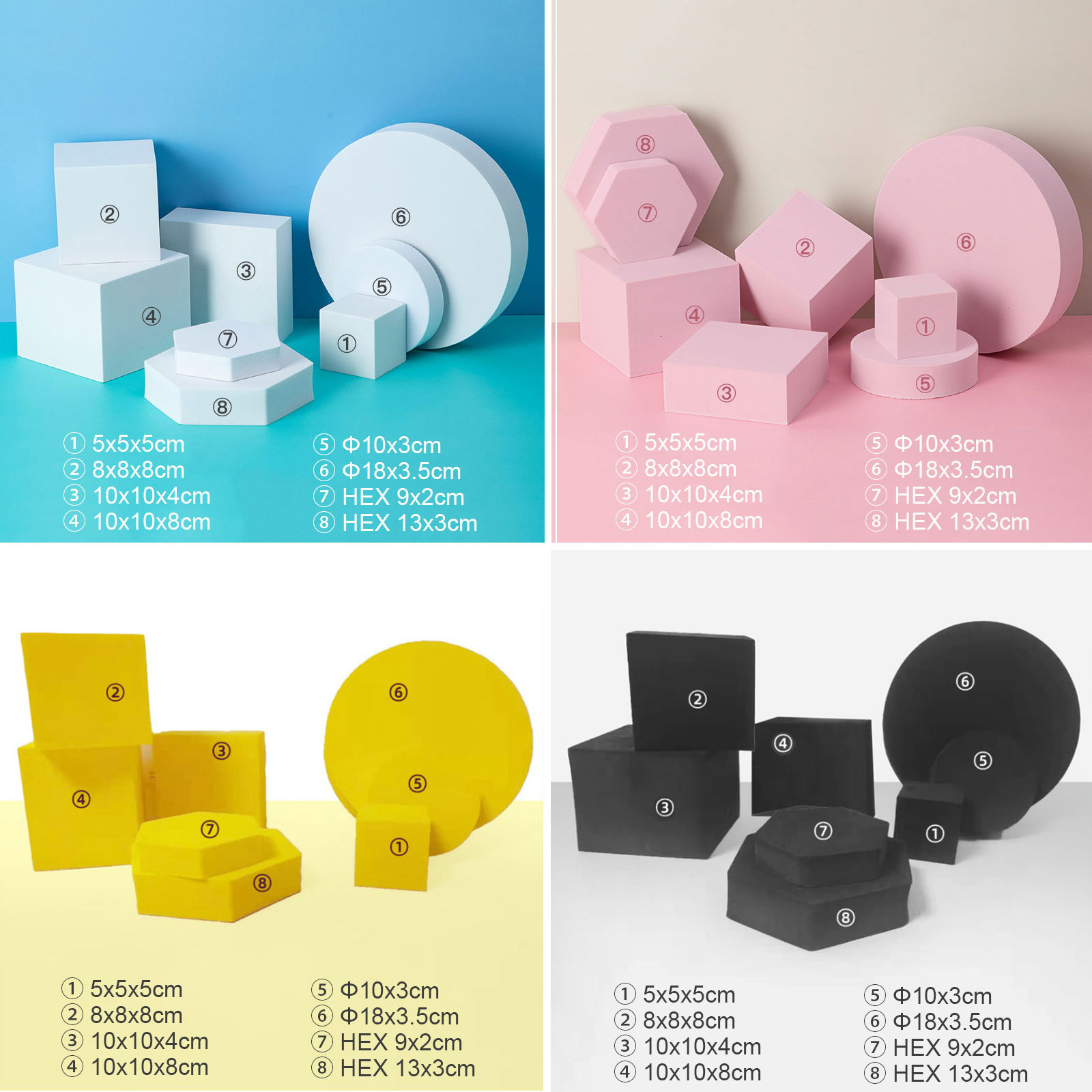 Foam Cube Props Jewelry Take Pics Props Cosmetics Creator Accessories ...
