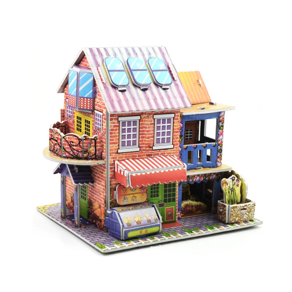 3D Puzzle House For Kids Leaning Children Hand Made Jigsaw Puzzles ...