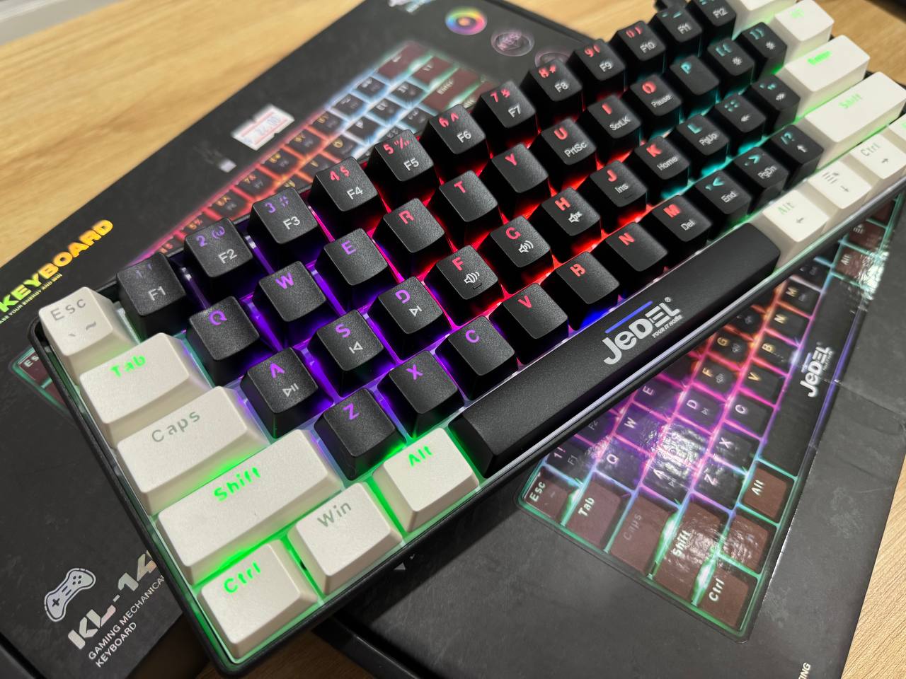 Original JEDEL KL-140 RGB Gaming Wired Mechanical Gaming Keyboard 6 ...