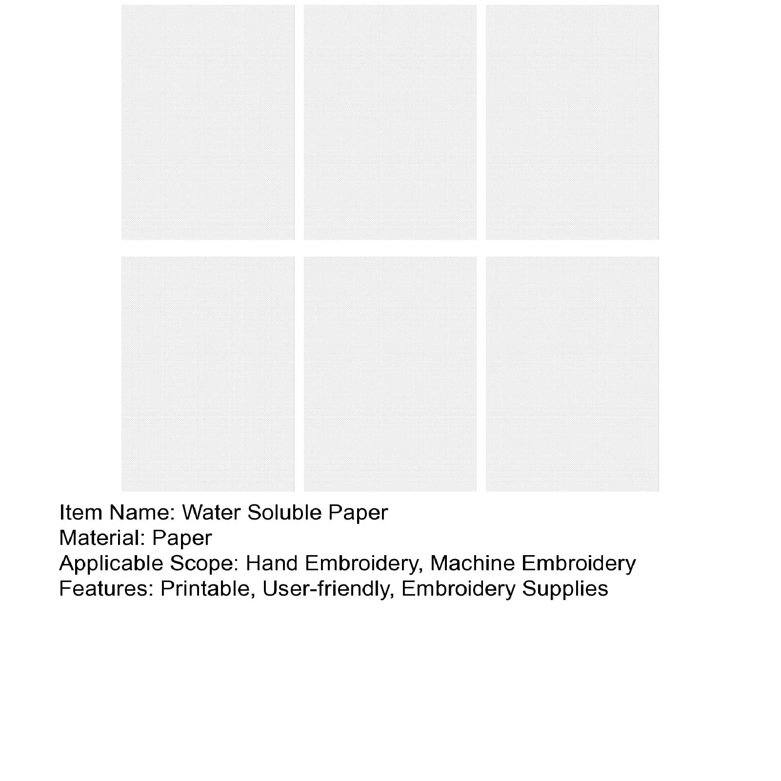 Printable Sewing Patterns Water Soluble Embroidery Transfer Paper Diy ...