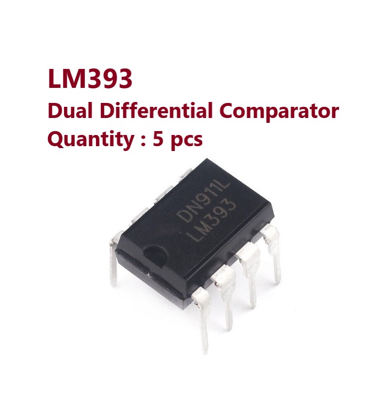 5 pcs of LM393 Dual Differential Comparator IC | Daraz.lk