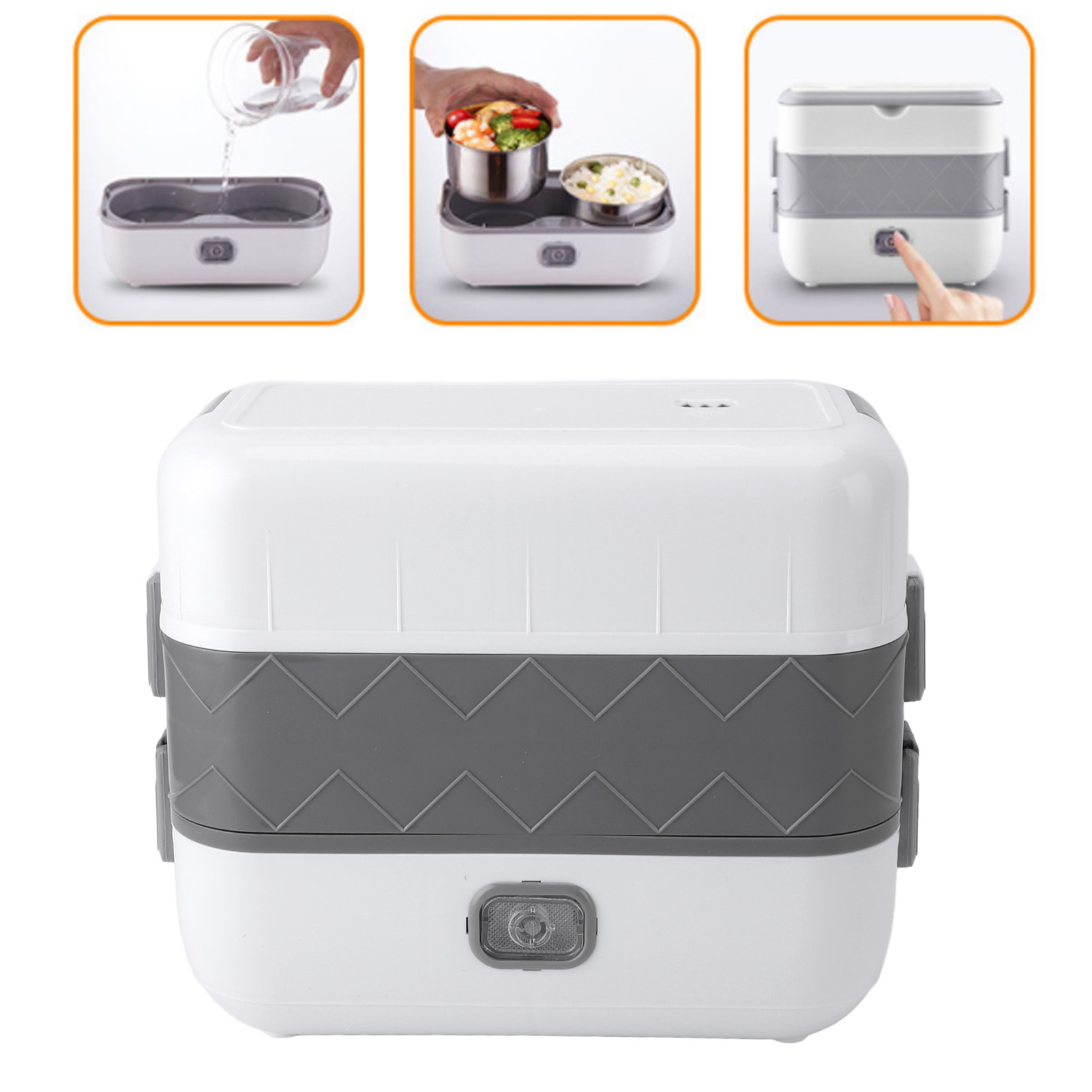 Electric Lunch Box 200W Rapid Heating Auto Shut Off Portable Food Heater With | Daraz.lk