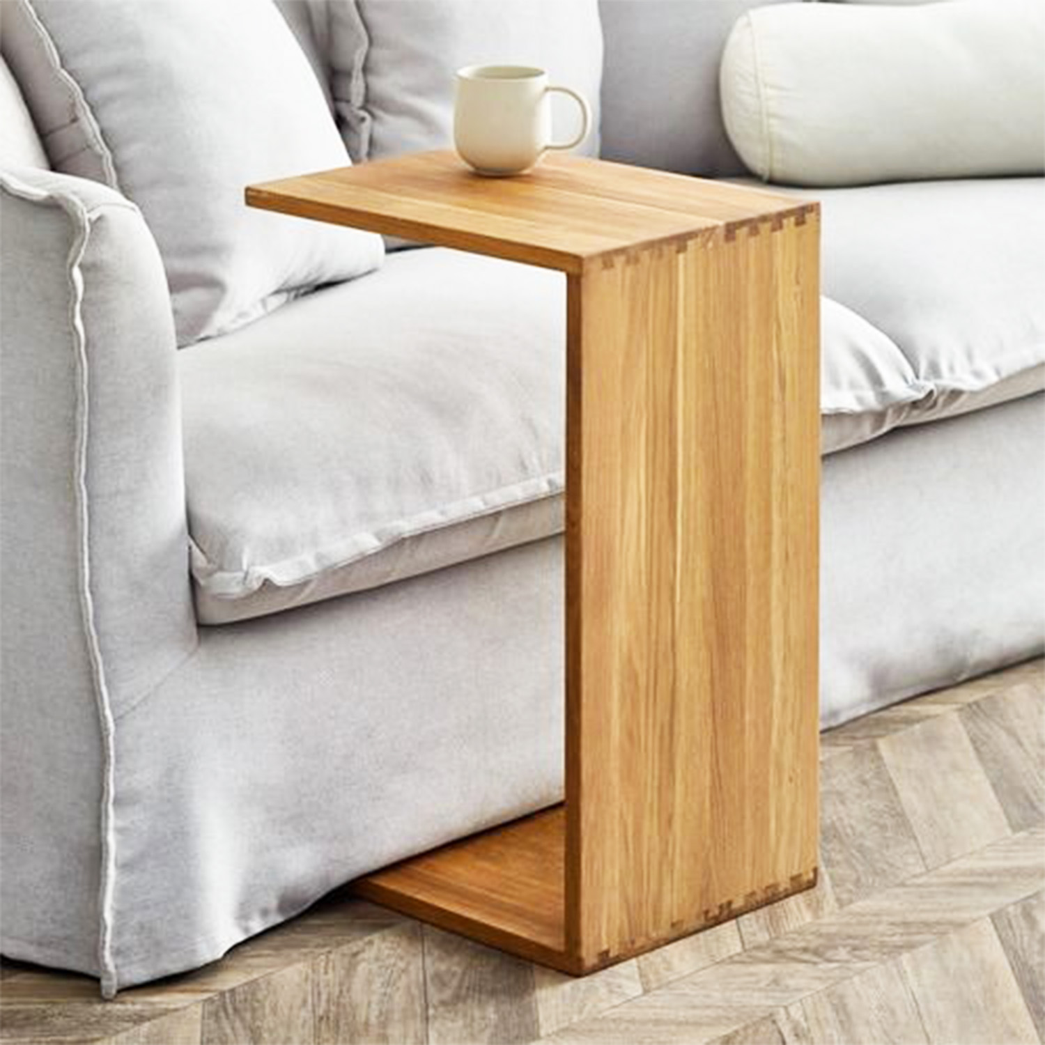 Mr Wood Modern & Stylish Wooden Side Table/ Sofa Side Table/ Useful Bed ...