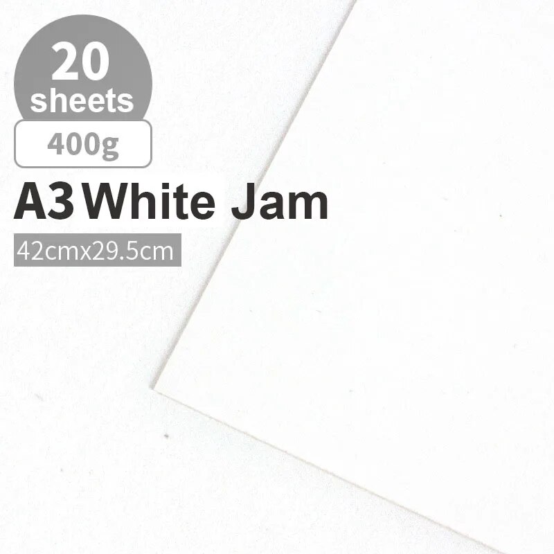 A3/A4/8K/4K 400g/230g Hard Cardboard Thick kraft Paper Student Kids Handmade Cutting Paper ...