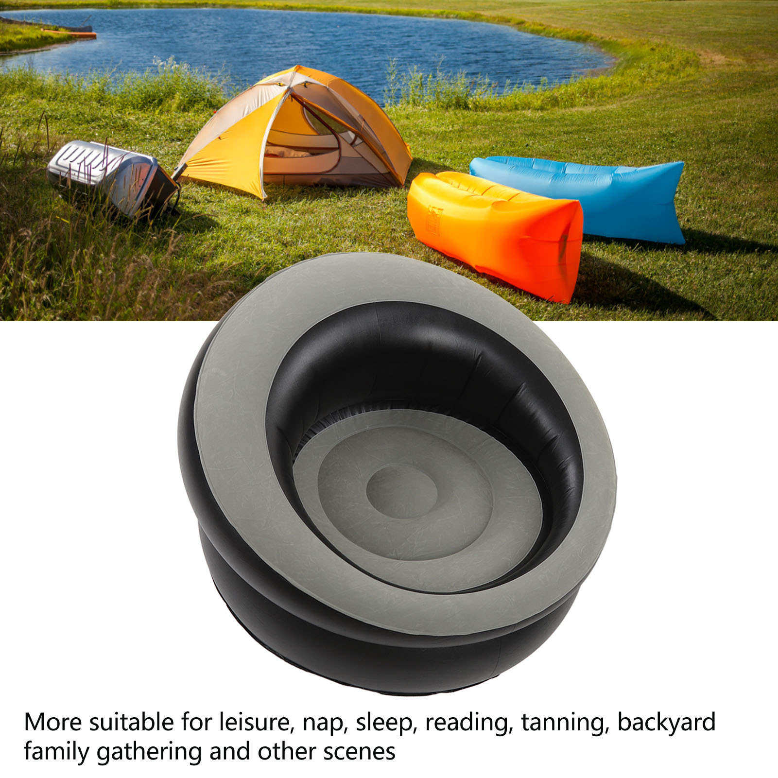 Inflatable Sofa Chair Inflatable Couch PVC for Office | Daraz.lk