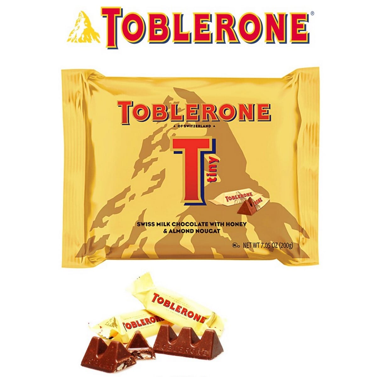 Toblerone Chocolate Tiny Milk Minis Bag, 200g 25Pcs Pack | Daraz.lk