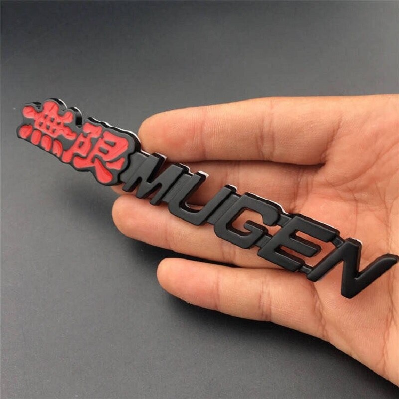 Honda Mugen Logo 3D Aluminum Chrome Mugen Power Logo Car Sticker
