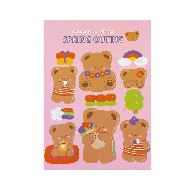 Vintage 1980 Classic Stickers Teddy Bears SEALED Paper Paper & Party ...