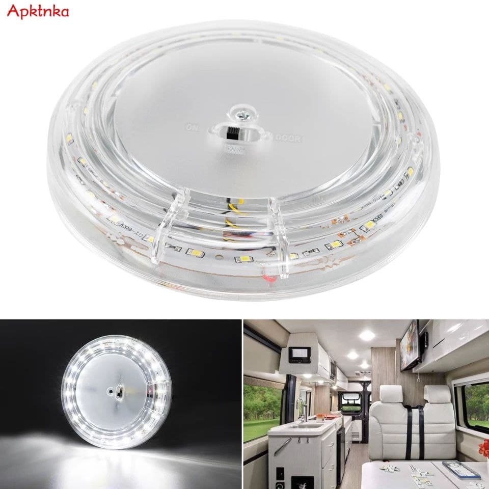 Universal White Trailer Interior Light 12V Roof Reading LED Ceiling ...