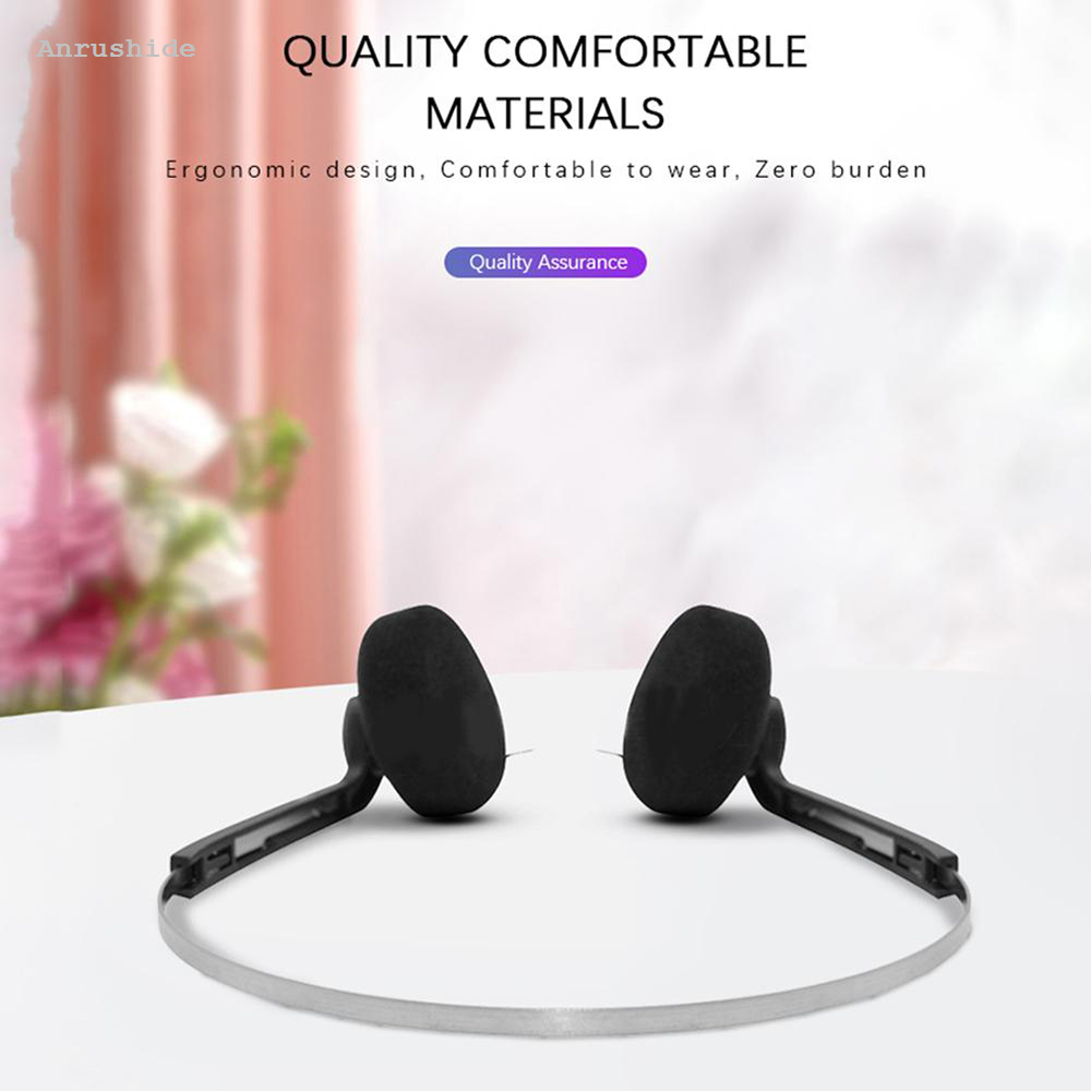 Anrushide On-Ear Wired Stereo Headphones Single 3.5mm Wire Plug Retro ...