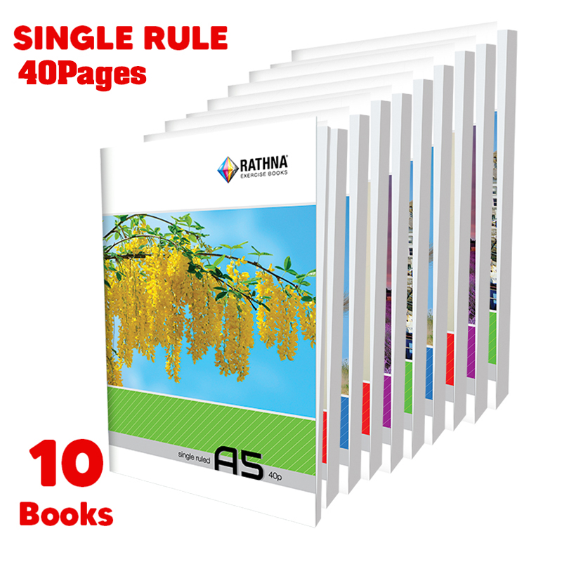 Rathna Exercise Book Single Ruled 40Pgs X10 | Daraz.lk
