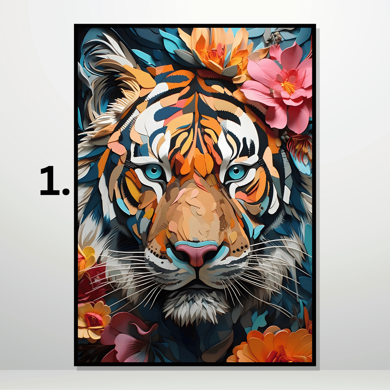 A3/A4 Size Framed wall posters beautiful nature Animals Art elegant ...