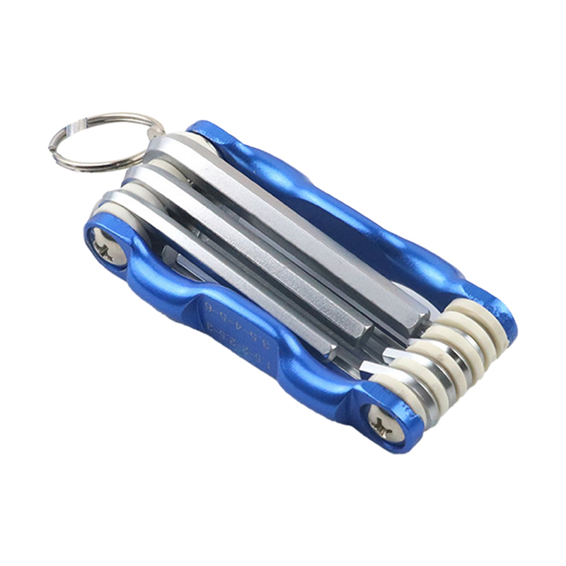 Folding Hex Key Box End Wrench Set Flat Ball Spanner Key Set Repair Car ...