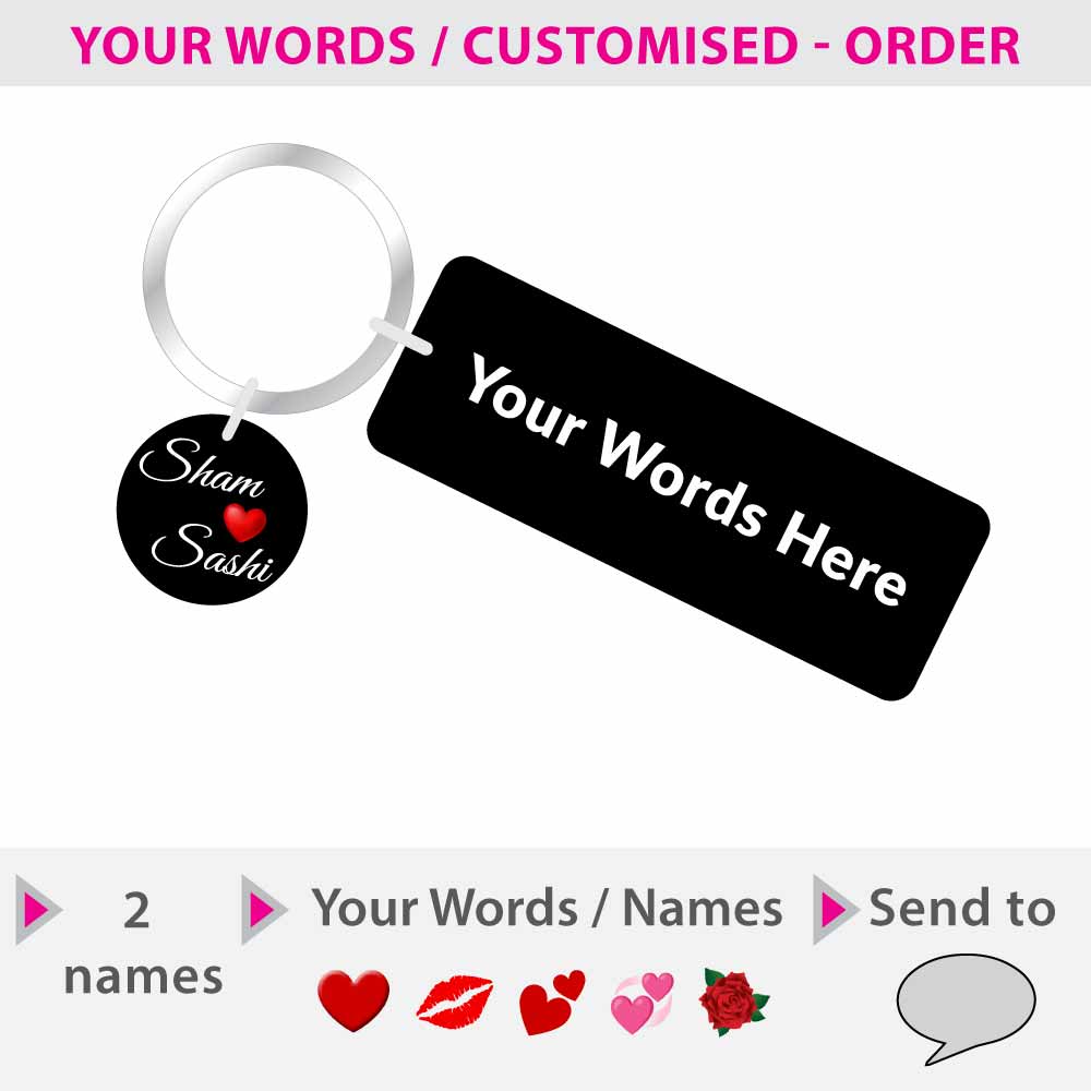 Drive Safe key tag for Love Birthday Gift Heart Round tags Customized ...