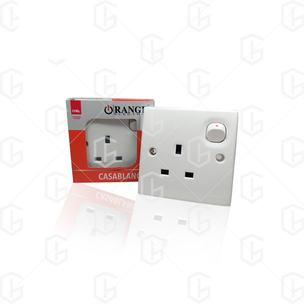 Orange 13A Switched Socket Outlet 13A/250V | Daraz.lk