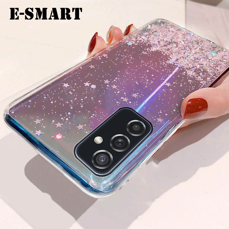 Phone Case Samsung Galaxy F23 Back Cover Glitter Silicone Soft Cases ...