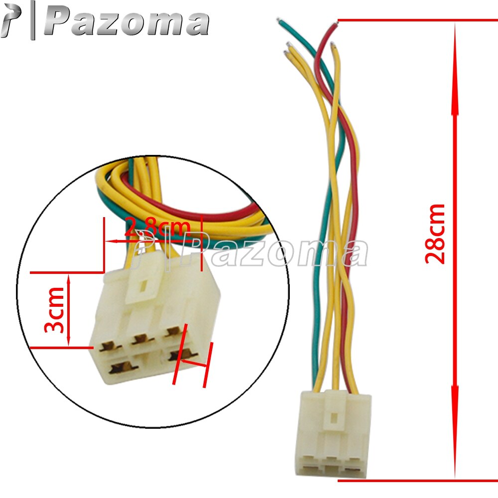 Motorcycle Voltage Regulator 5 Pin Cable Regulator Rectifier Plug ...
