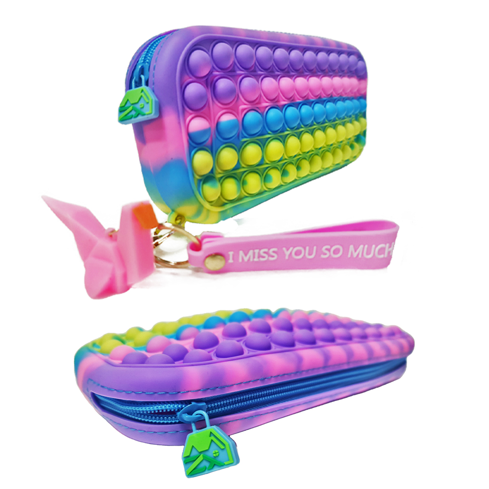 Colorful Pop It Fidget Pencil Case (Large) | Daraz.lk