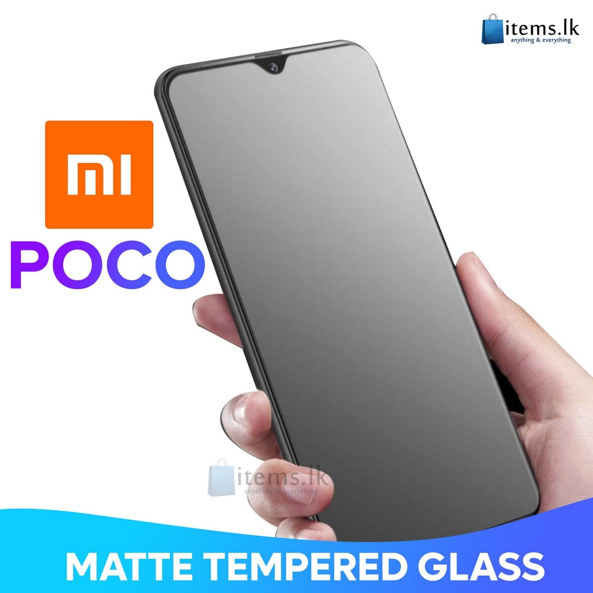Full Glue Anti-Fingerprint Matte Tempered Glass for Xiaomi Mi Poco X3 ...