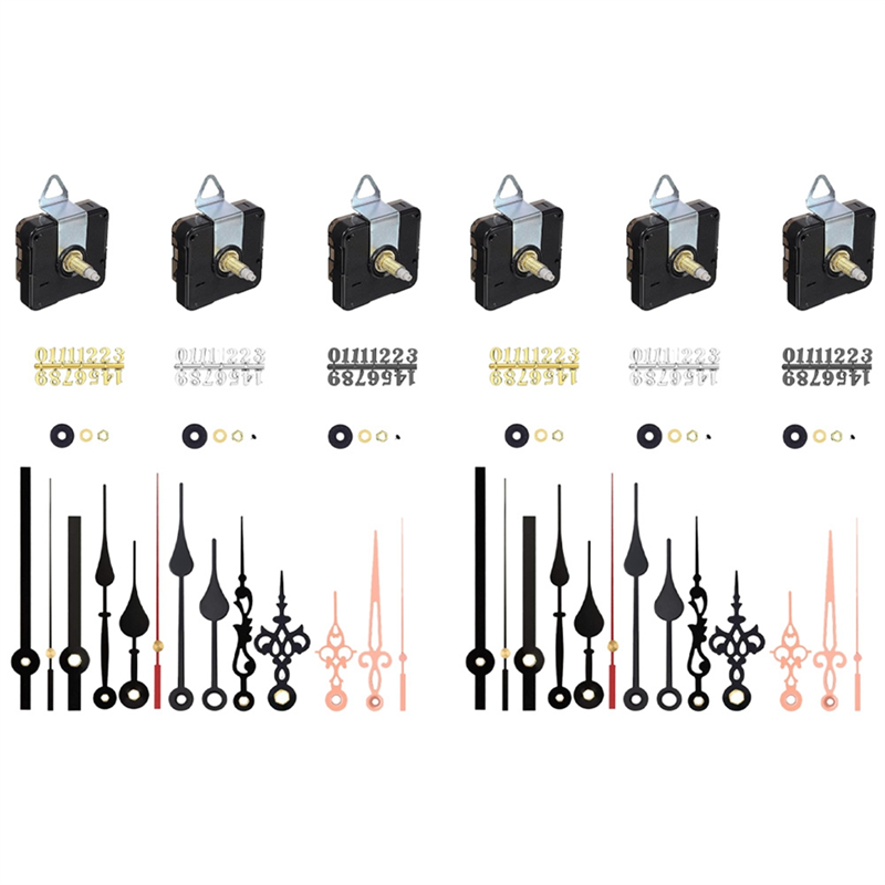 6 Set Quartz Clock Movement Parts for Clock Repair Parts | Daraz.lk