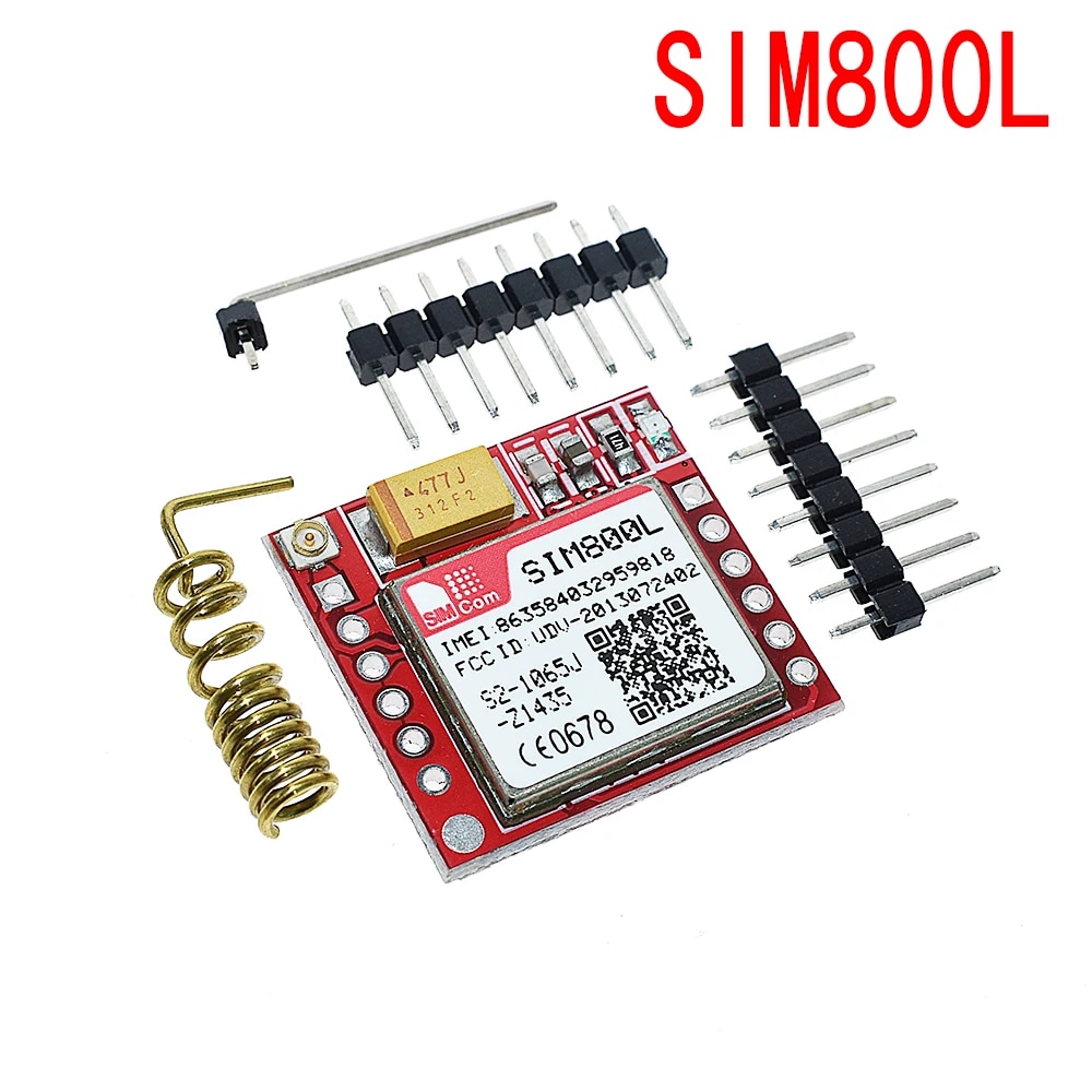 Smallest SIM800L SIM800C GPRS GSM Module MicroSIM Card Core BOard Quad ...