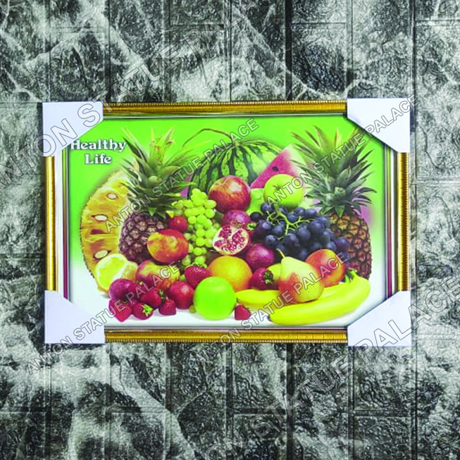 Fiber framed fruits Scenery poster photo frame | Home Decoration Framed ...