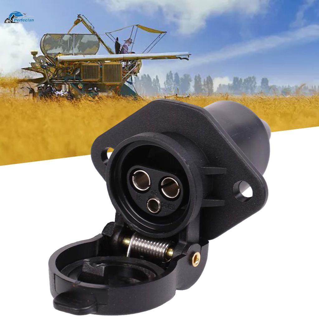 12V 3 Pin Plug Socket Connector Auto Waterproof for Agricultural ...