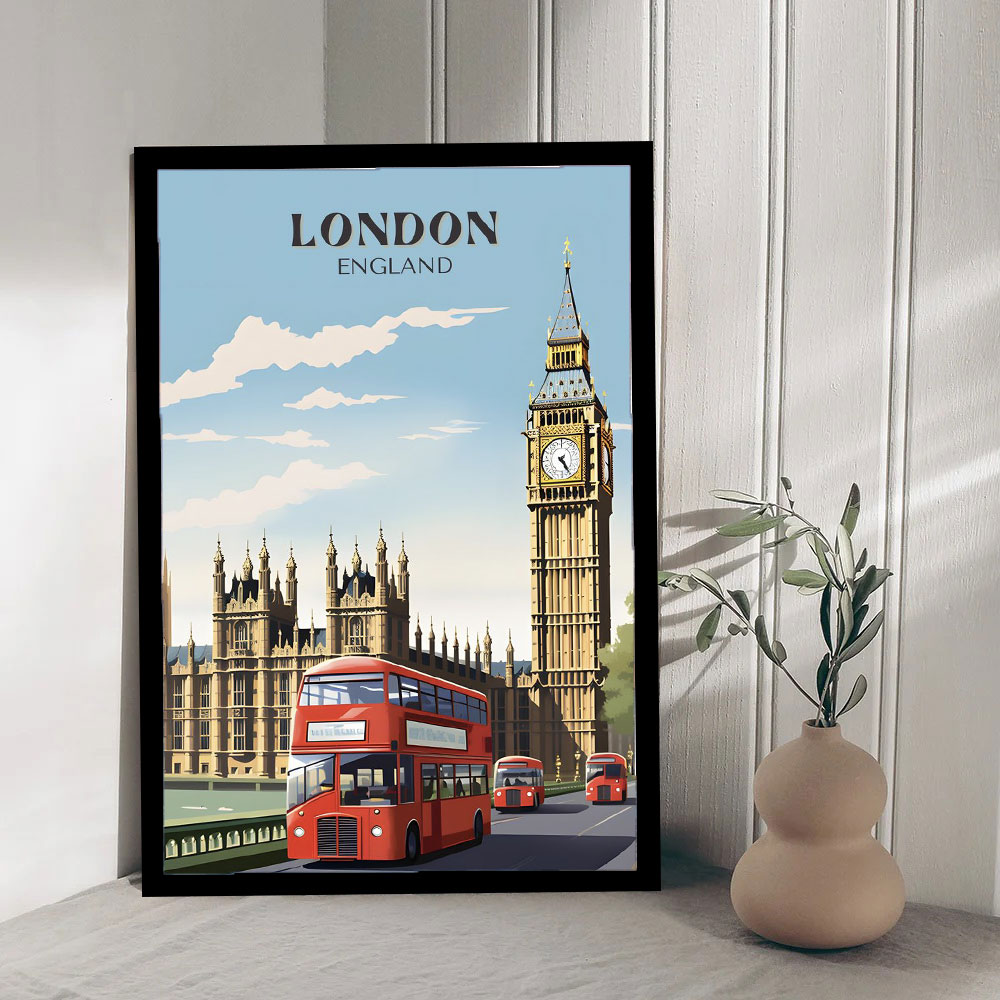 A4 Sized Poster Cities Towns Landscapes Wall Posters PVC Framed Wall ...