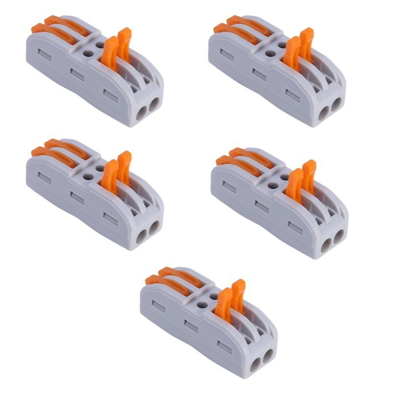 5Pcs Wire Connectors Insulation Wiring Terminal Block Conductor Push-In ...