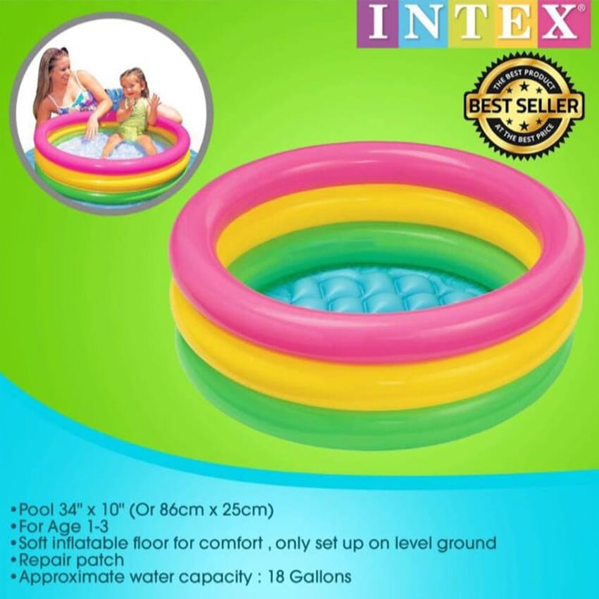 Intex Baby Swimming Pool 34 X 10 Baby Pool Bath Water Tub For Kids-34 ...