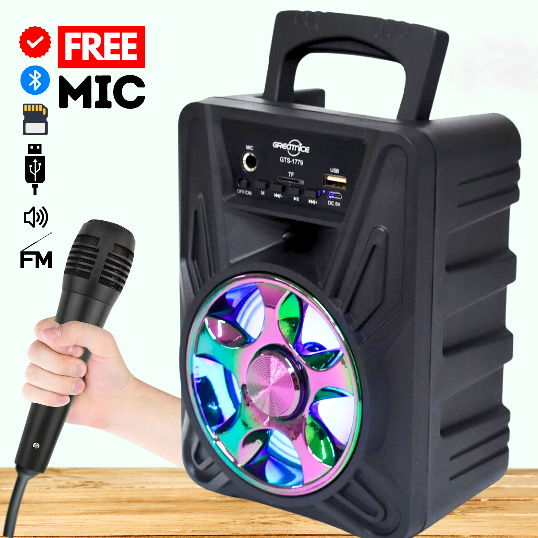 GTS-1779 Original Portable Bluetooth Wireless Speaker With FREE Wired ...