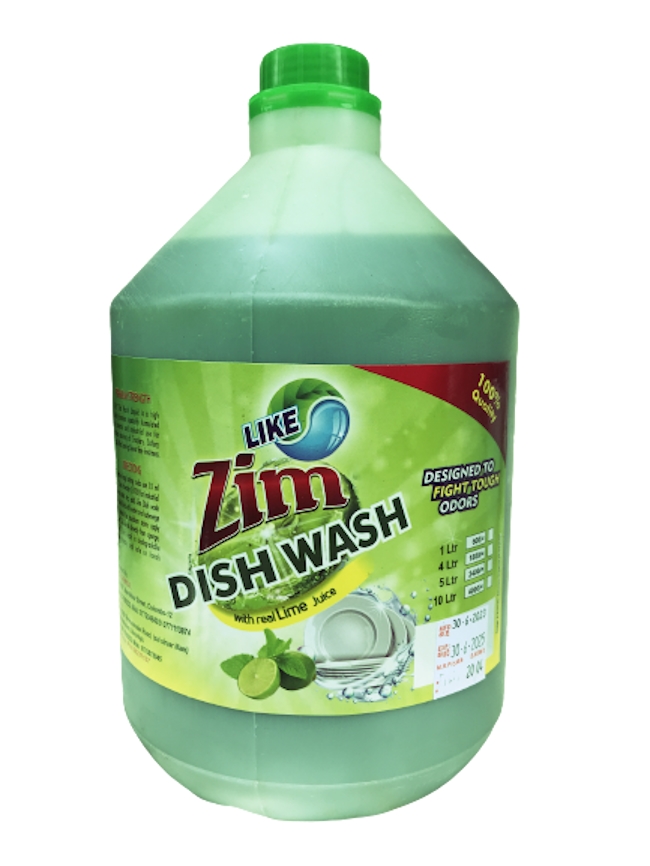 Zim Quality Dish wash Liquid, 4 liter, Lemon | Daraz.lk