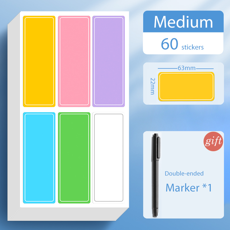 【NEW】 Waterproof Colorful Self Adhesive Assorted Stickers Removable ...