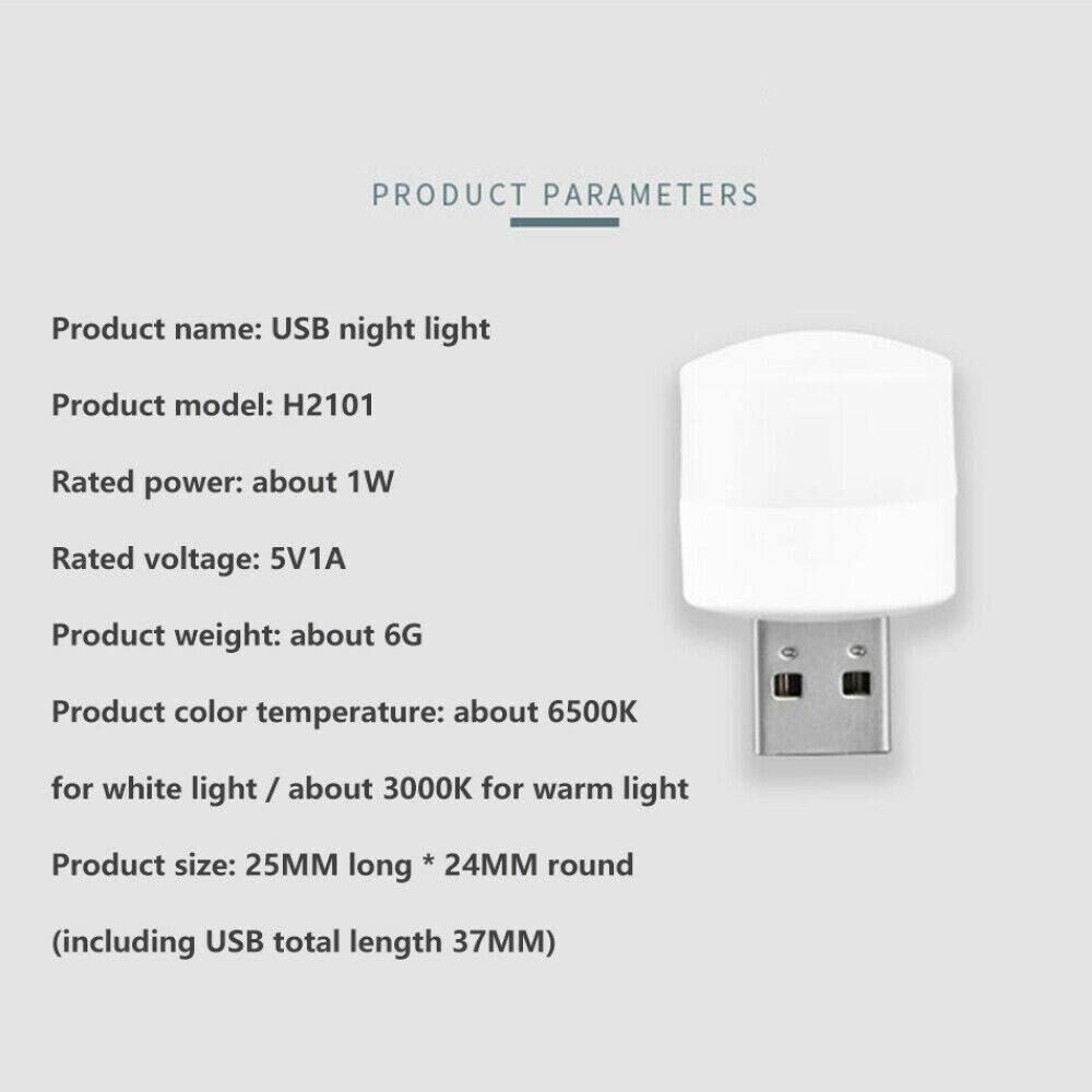 5V 1W Mini USB Night Light USB Plug Small Reading Lamp Book Lamps LED Eye Protection Reading ...