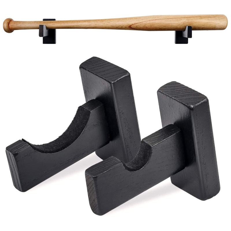 Baseball Bat Display Wall Mount,Bat Holders for Wall Solid with Felt ...